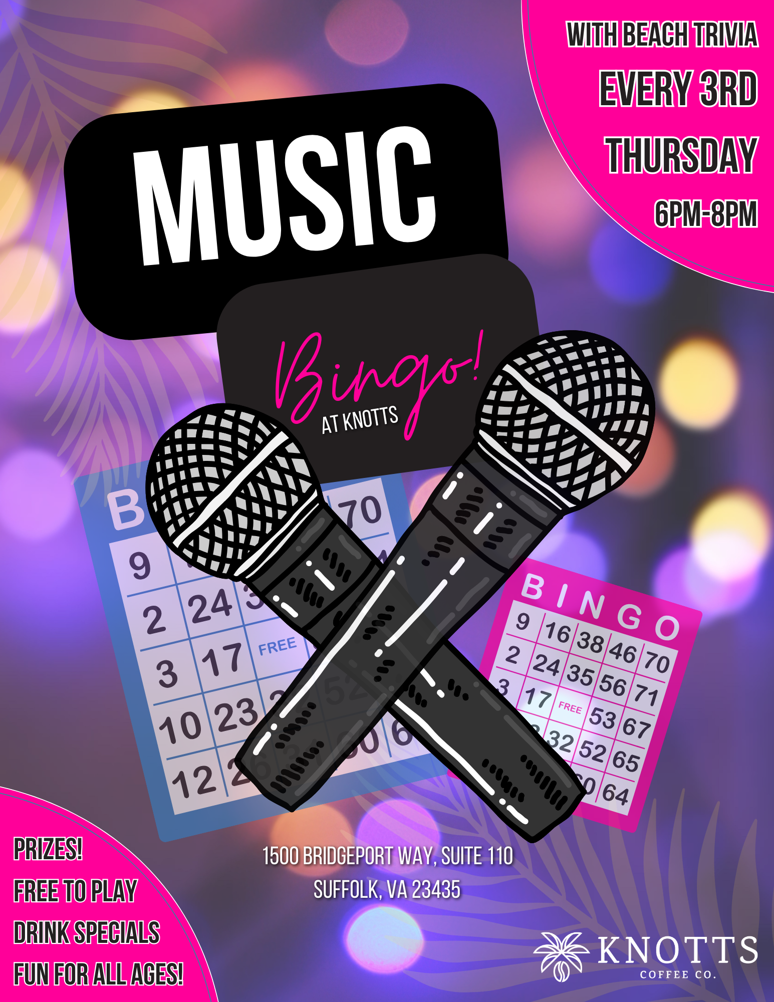 Music BINGO Night at Knotts! | Events | Bridgeport Suffolk